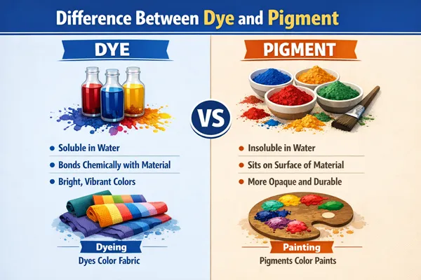 What is the Difference Between Dye and Pigment